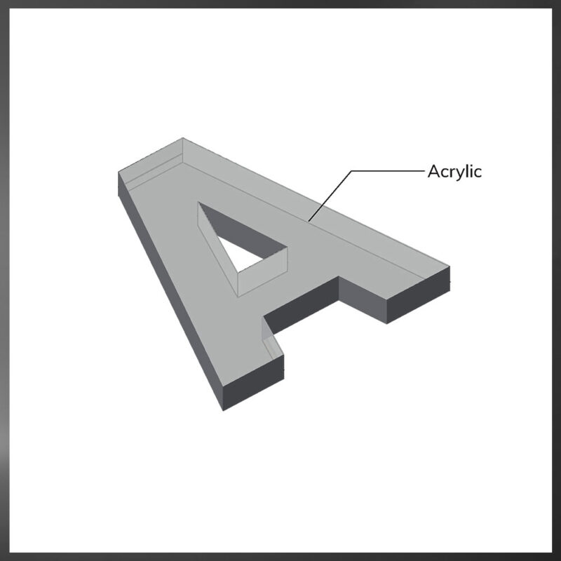 Solid Acrylic Letters Signboards | Chennai Signboards